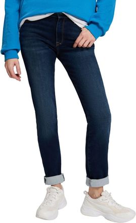 Cross Jeans Damen Jeans ANYA - High Waist - Slim Fit - Blau Stretch, Gr&ouml;&szlig;e:31W / 34L, Farbe:263 Deep Indigo Denim