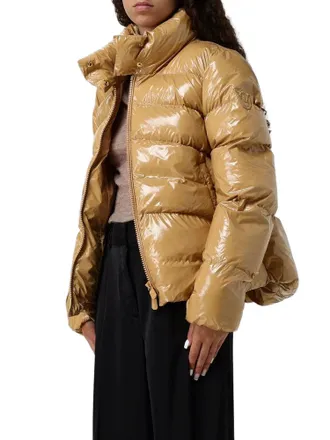 Pinko Womens Winter Jacket Beige Polyamide Apparel - Outwear
