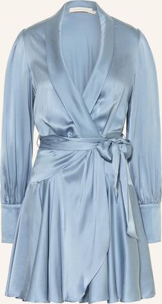 Zimmermann Wickelkleid Aus Seide blau