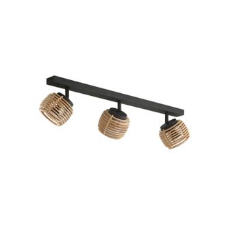 Lindby Deckenlampe Ediz (Modern) in Schwarz aus Metall (3 flammig, GU10) - Deckenleuchte Lampe Flurleuchte