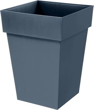 Eda Blumentopf, quadratisch, mittelhoch, Toskana, Volumen 51 l, 39 x 39 x 53 cm, Jeansblau