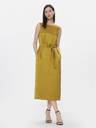 Max Mara Kleid f&uuml;r den Alltag Baiardo 2415221021 Gelb Regular Fit