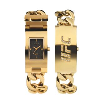 Timex unisex, Accessoires, Jaune, Taille: ONE Size Montre Bracelet en Acier Inoxydable