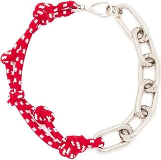 Plan C Plan C, Femme, Accessoires, Multicolore, Taille: ONE Size Collier Corde et Cha&icirc;ne