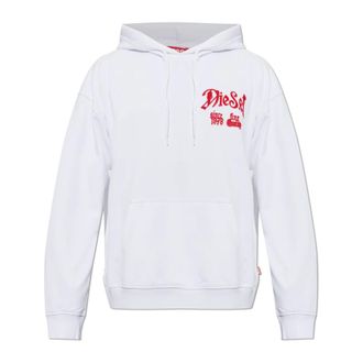 Diesel Homme, Sweatshirts et sweats &agrave; capuche, Blanc, Taille: S S-Boxt-Hood-Aa2 SweaT-shirt