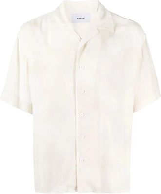 BONSAI Homme, Chemises, Beige, Taille: M Short Sleeve Chemises