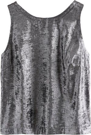Next Blusentop Ärmelloses Metallic-Top (1-tlg)