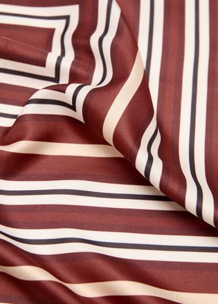 Mango Foulard imprim&eacute; g&eacute;om&eacute;trique orange br&ucirc;l&eacute; - Femme - Taille unique - MANGO