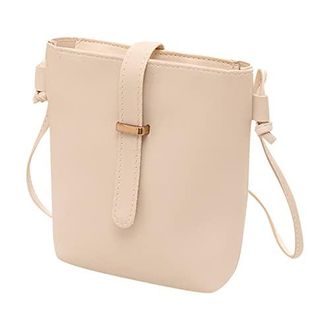 Generic Sac &agrave; bandouli&egrave;re tendance pour femme - Couleur unie - Mini design l&eacute;ger - Sac &agrave; bandouli&egrave;re pratique - Compagnon quotidien, Blanc., Taille unique