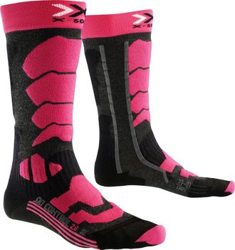 X Socks Damen Socken SKI CONTROL 2.0 LADY, Anthracite/Fuchsia, 41/42, X100091