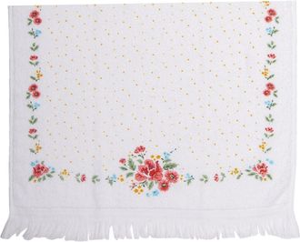 Clayre & Eef CTLRC2 Gästentuch Weiß 40x66 cm