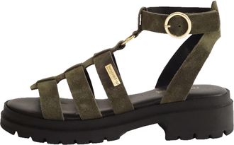 Les Tropeziennes LES TROPEZIENNES PAR M. BELARBI Damen Tobosued Sandale, kaki, 41 EU
