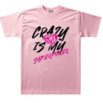 Generic AJ Lee Crazy is My Superpower T-shirt unisexe décontracté à manches courtes pour lété, rose, XXL