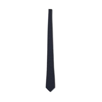 Ermenegildo Zegna Cravate en soie jacquard - unisex - Accessoires - Bleu - Taille: ONE Size