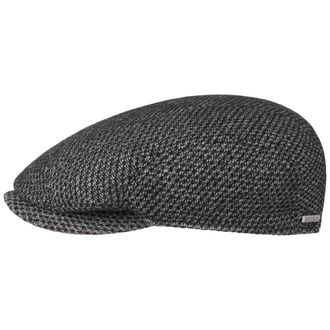 Stetson Milbridge Wool Ivy Flatcap Schirmm&uuml;tze Klassische Schieberm&uuml;tze Made in The EU Herren Herbst Winter Mehrfarbig Meliert grau XXL (62-63 cm)