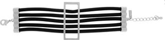 Dansk Copenhagen Skandinavisches Leder Armband Quadratisch - - Accessories - Damen - Grau - ONE SIZE