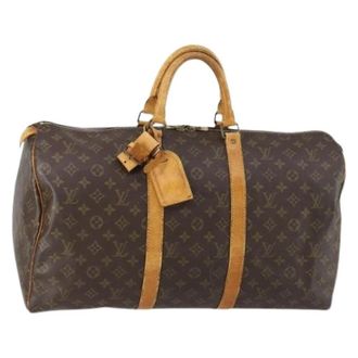Louis Vuitton Pre-owned Canvas Weekend Bag - - Pre-owned - Damen - Braun - ONE SIZE