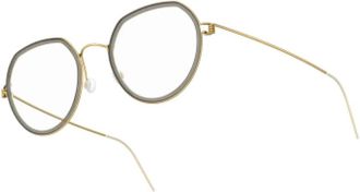 Lindbergh unisex, Accessoires, Gris, Taille: 47 MM Gillian 47-20 Frame