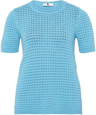 Anna Aura Rundhals-Pullover 1/2-Arm Anna Aura blau