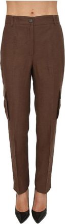 Blugirl Femme, Pantalons, Brun, Taille: 34 FR Tapered Pantalons