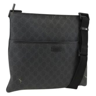 Gucci Sac bandouli&egrave;re Vintage en toile Pre-owned - Femme - Pre-owned - Noir - Taille: ONE Size