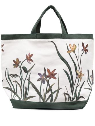 10 Corso Como sac cabas à fleurs - Tons neutres