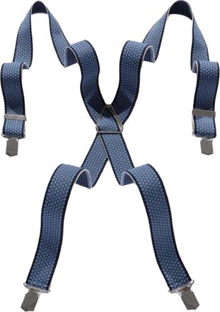 Lloyd Men&acute;s Belts LLOYD-Hosentr&auml;ger 35 mm gemustert 2-streifig gekreuzt, Metallkreuz Gr.120 500 blau