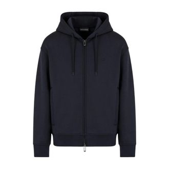 Emporio Armani Zip-through Hoodie - - Sweatshirts & Hoodies - Herren - Blau - S