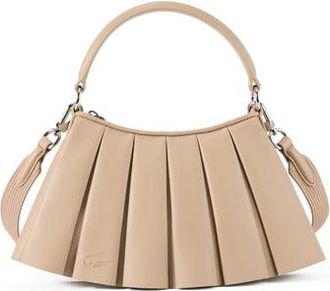 Lacoste Petit sac Lenglen pliss&eacute; en cuir