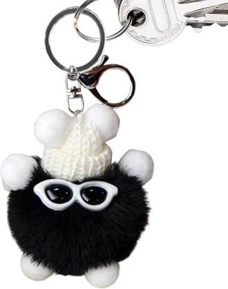 Generic Porte-clés en peluche, porte-clés en peluche - Charm pour sac à main de briquettes danime - Petits jouets en peluche, briquettes avec porte-clés de lu