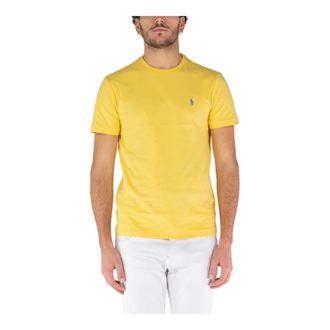 Polo Ralph Lauren Homme, Tops, Jaune, Taille: S T-shirt logo