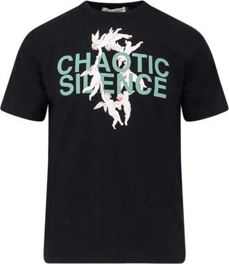 Undercover Homme, Tops, Noir, Taille: S T-shirt Noir avec Logo en Coton