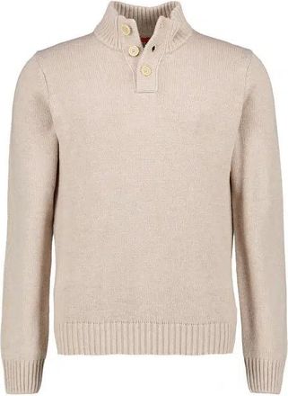 N.Z.A. Herren Pullover beige unifarben