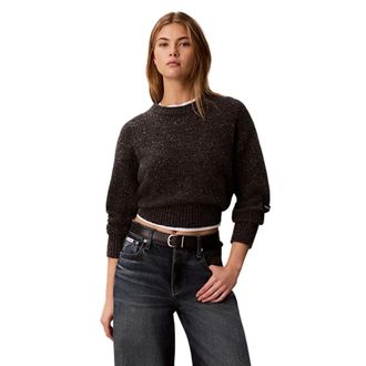 Calvin Klein Strickpullover mit Rundhalsausschnitt - - Knitwear - Damen - Grau - M