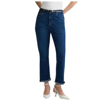Liu Jo High-Waisted Cropped Straight Leg Jeans - - Jeans - Damen - Blau - W29
