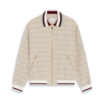 Dr&ocirc;le de Monsieur Homme, Vestes, Beige, Taille: L Trackjacket Tweed