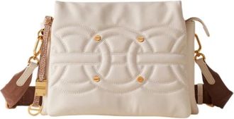 Borbonese Femme, Sacs, Beige, Taille: ONE Size Sac bandouli&egrave;re Tracolla