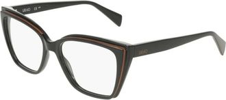 Liu Jo Femme, Accessoires, Noir, Taille: 53 MM Squared Eyeglasses