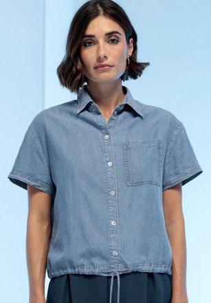 bianca Jeansbluse ANIA