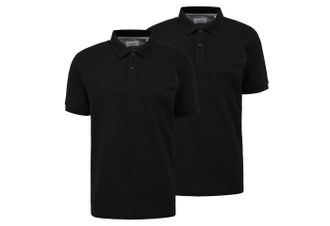 s.Oliver Poloshirt 2 Kn&ouml;pfe, Logo-Stickerei, klassisch, sportive Piqu&eacute;-Struktur, 2er Pack