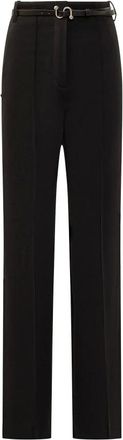 Sportmax Femme, Pantalons, Noir, Taille: 40 FR Pantalon Taille Haute avec Ceinture Mors