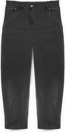 Fiorella Rubino Femme, Jeans, Noir, Taille: 50 FR Balloon Jeans