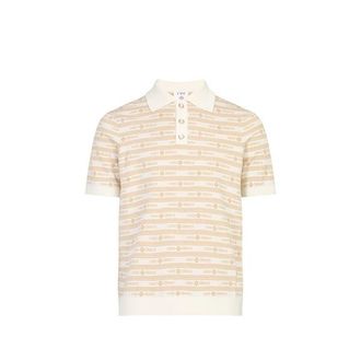 Casablanca Polo en maille &agrave; logo en laine