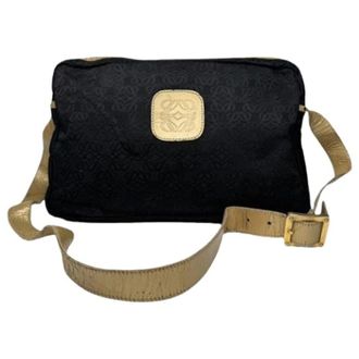 Loewe Sac bandouli&egrave;re en toile Pre-owned - Femme - Pre-owned - Noir - Taille: ONE Size