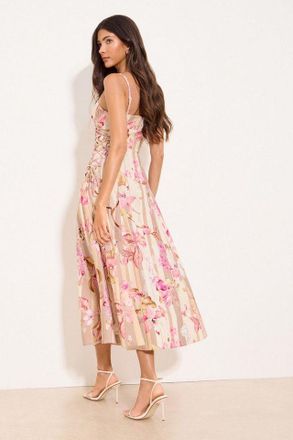 Lipsy Midikleid Lipsy Midi-Skaterkleid mit Bandeau-Oberteil (1-tlg)
