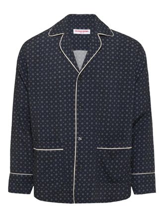 Orlebar Brown surchemise imprim&eacute;e Murray - Bleu