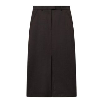 Mark Kenly Domino Tan Nuna Leichte Wollrock - - Skirts - Damen - Braun - M