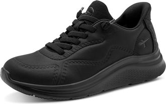 Tamaris Comfort Damen Step IN Sneaker flach zum Schlupfen Sportlich, Schwarz (Black), 38 EU