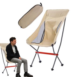 Generic Faltbarer Outdoor Stuhl,Platzsparende Sitzgelegenheit - Kompakter Sitz F&uuml;r Rucksackreisen - F&uuml;r Camping, Wandern, Angeln, Picknick, Terrasse, Balkon, 