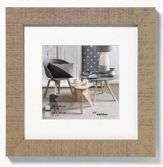Walther Design Bilderrahmen beige 40 x 40 cm Home Holzrahmen HO440C